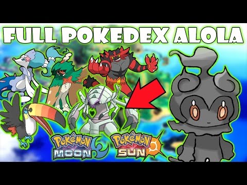 ★POKEMON SOL Y LUNA POKEDEX FULL COMPLETA/FILTRADOS TODOS LOS POKEMON DE ALOLA★