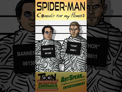 Spider-Man arrests Avengers - TOON SANDWICH #funny #spiderman #avengers #marvel #mcu #tomholland