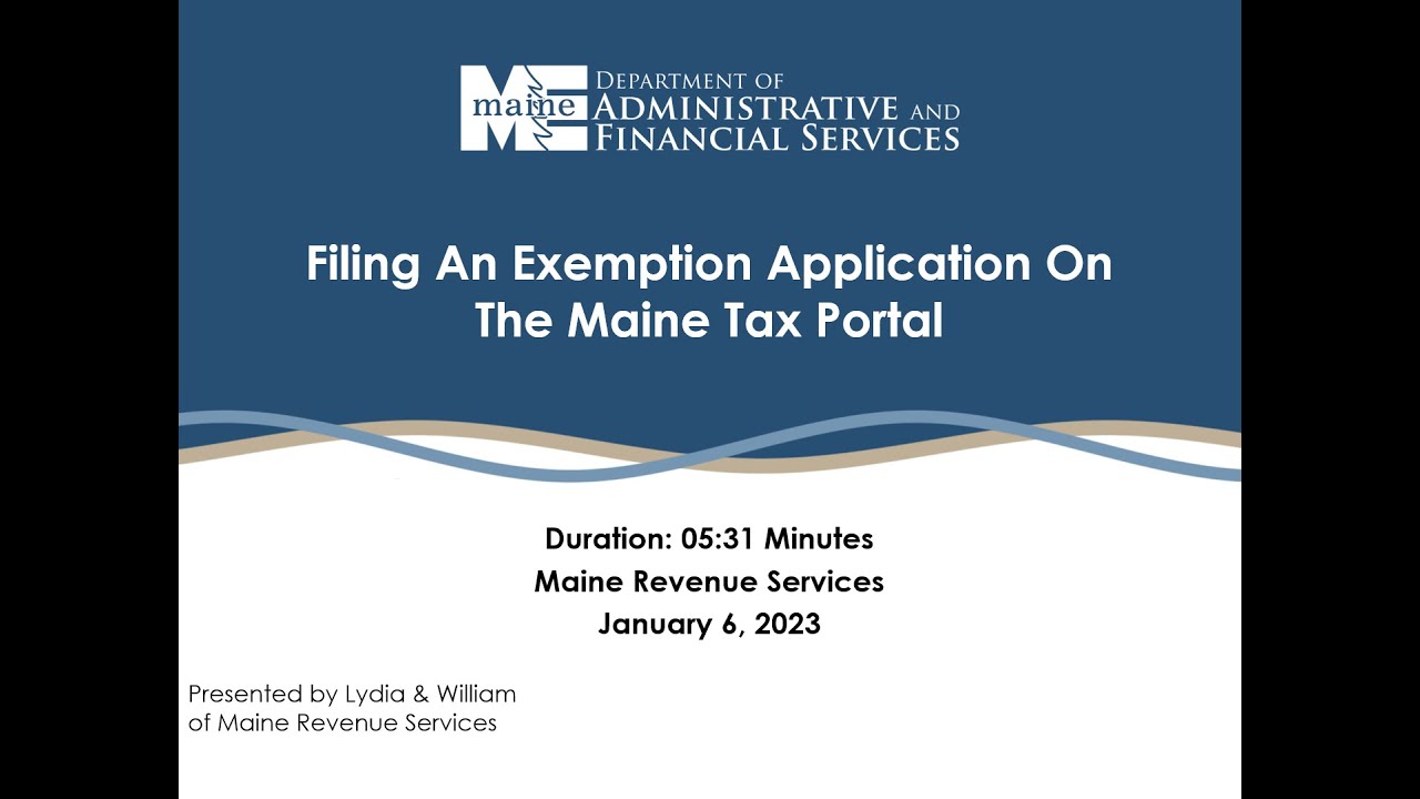 Filing an Exemption Application