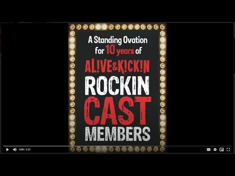 Standing Ovation for 10 years of Alive & Kickin Rockin Cast Members