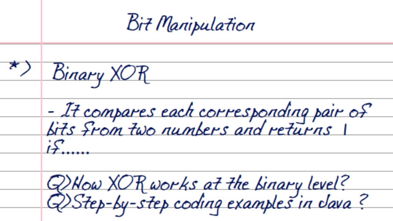 Binary XOR Operator (^) in Java | Bitwise Operators Explained