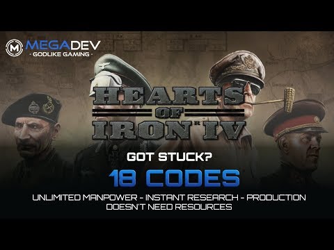 HEARTS OF IRON IV Cheats: Unlimited manpower, Instant Research, ... | Trainer by MegaDev