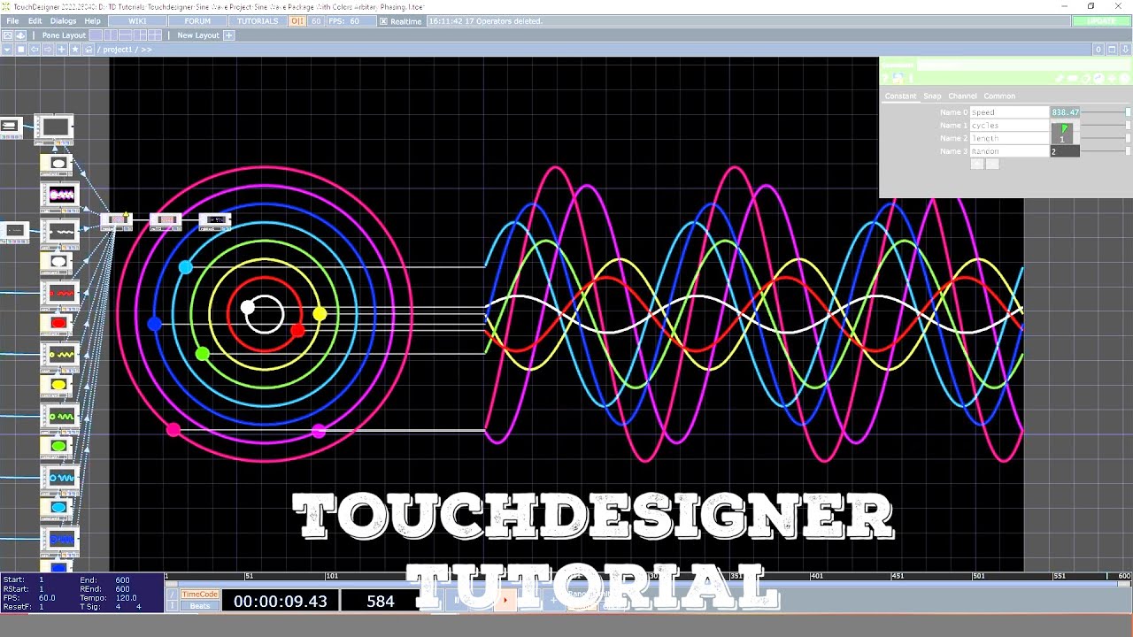 Touchdesigner Tutorial: Circles, Dots, Waveforms and Flawless Animation