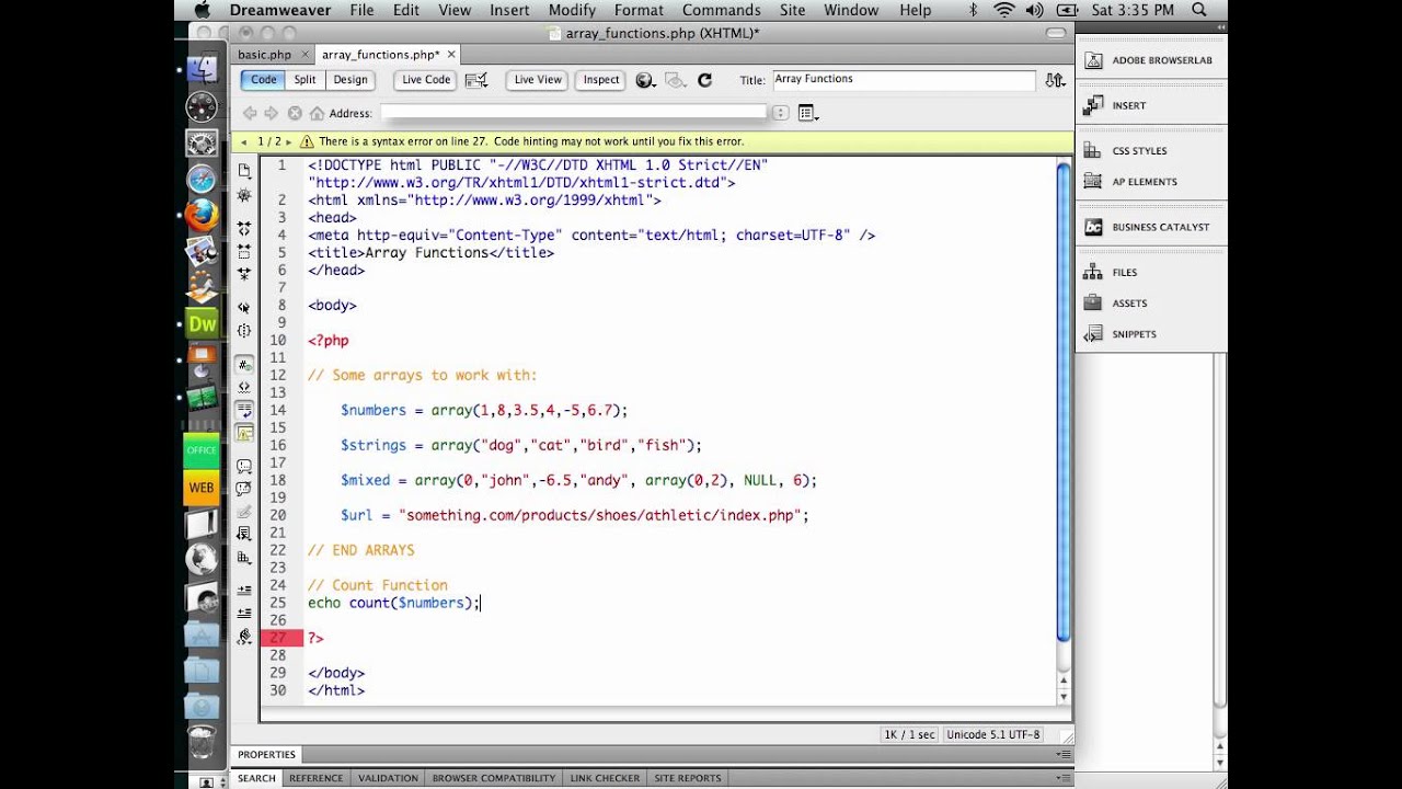 PHP 'count' Function
