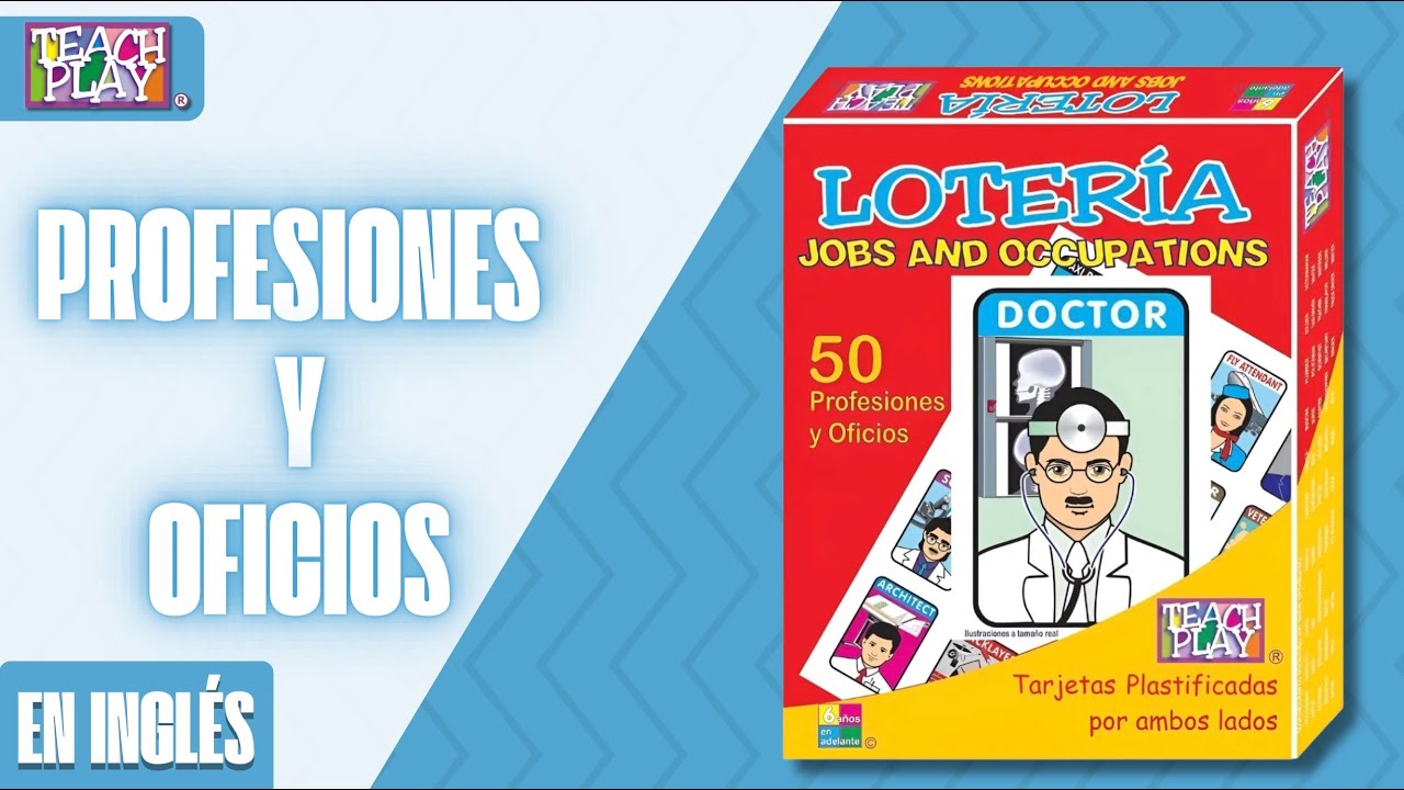 Aprende Ingles con Juego de Lotería para niños de Profesiones y Oficios| TEACH PLAY