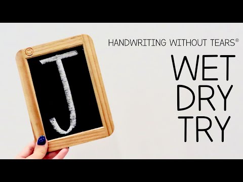 Learn to Write | Capital Letter J | Wet Dry Try