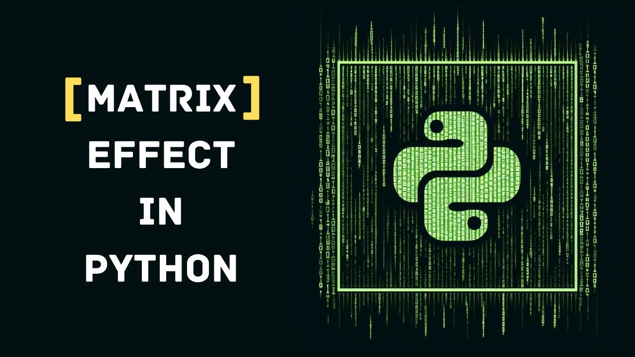 Creating a Matrix Effect in Python with Curses library | PySeek