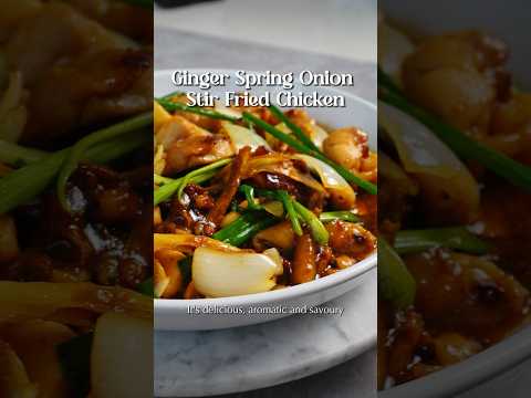 Ginger Spring Onion Stir Fried Chicken - my go to Dai Chow dish! #chicken n