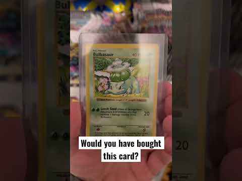 Bulbasaur Shadowless Error Card! #pokemon #pokemoncards #pokemontcg