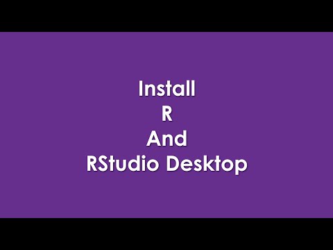 Install R and RStudio Desktop