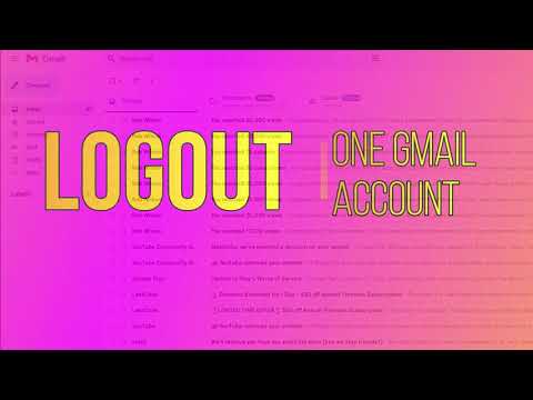 How to Sign Out of One Gmail Account on your Computer