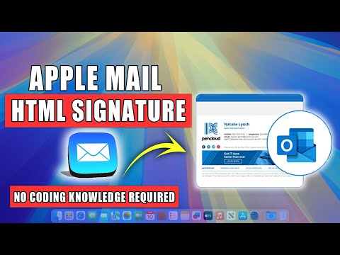 How to Create & Add a Professional HTML Email Signature to Apple Mail App