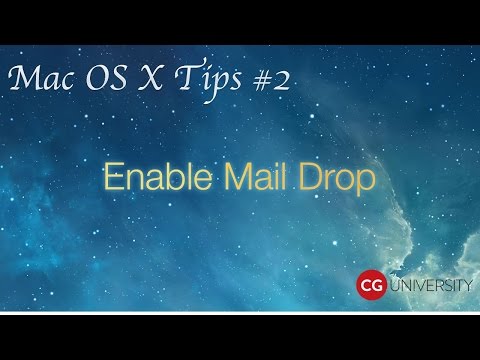 Mac OS X Tips # 2 - Enable Mail Drop