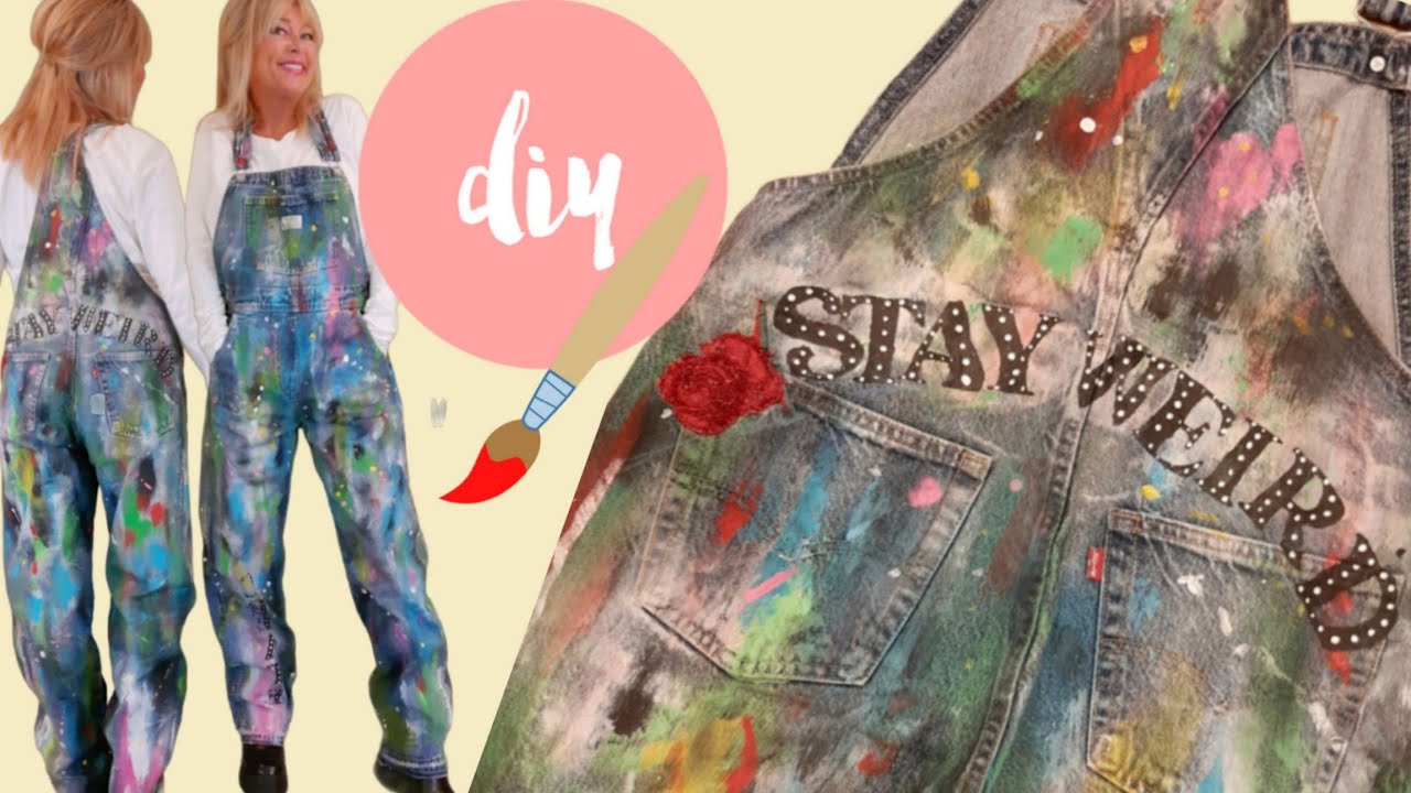 DIY How To Jazz Up Your Old Jeans With Paint