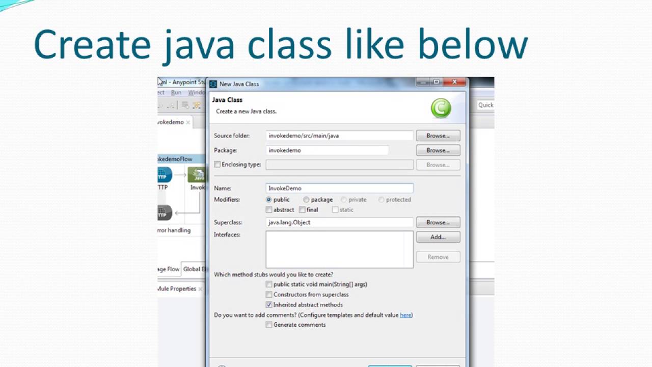 Invoke component demo in mule