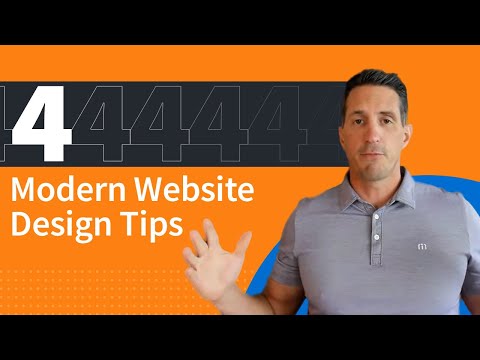 4 Modern Website Design Tips