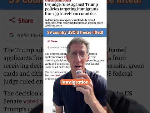 39 country USCIS freeze lifted! | EB3.Work ⁣A federal court just struck ...