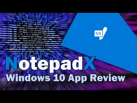 NotepadX [Windows 10] App Review