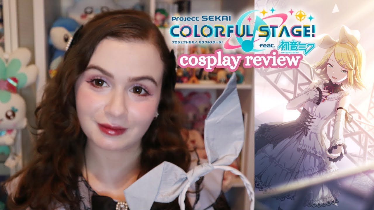 rin kagamine cosplay unboxing & try on review 🎧 project sekai 25-ji