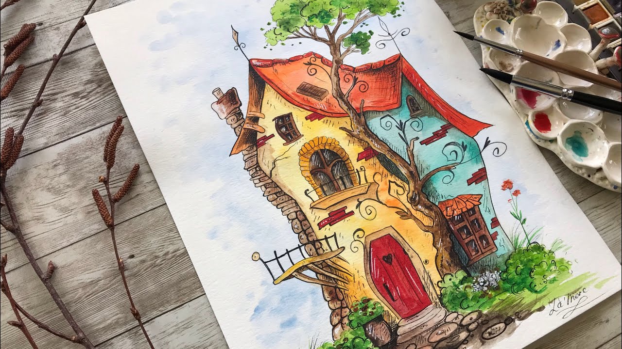 Whimsical House, Paint with me