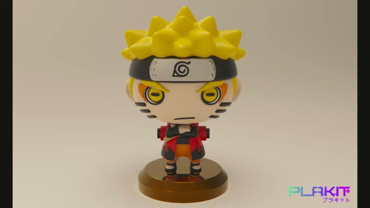 Naruto 3d models print collection intro video