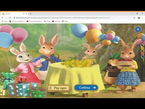 Cbeebies games Peter Rabbit Hop to it