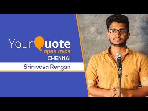 'Suyathedal - Vidiyal' by Srinivasa Rengan | Tamil Poetry | YQ - Chennai (Open Mic 7)