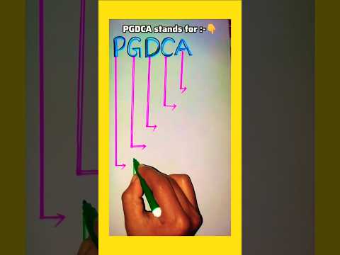 full form of PGDCA 📚#sushila_educational #pgdca #shorts #youtube