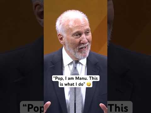 Coach Pop’s Manu Ginobili story 😂