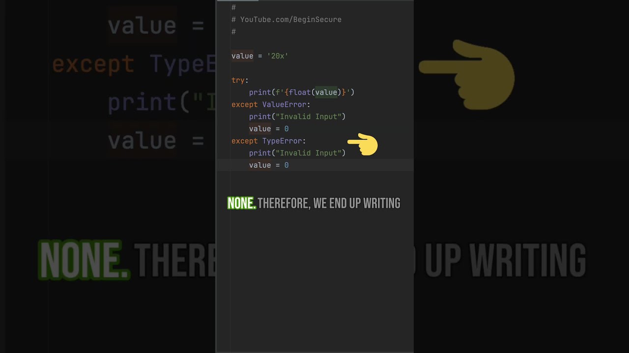 STOP Making This Python Mistake with except Blocks