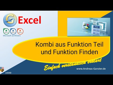 Funktion Teil plus Funktion Finden | Excel Tipp 14390 | Tutorial deutsch | Andreas Ganster