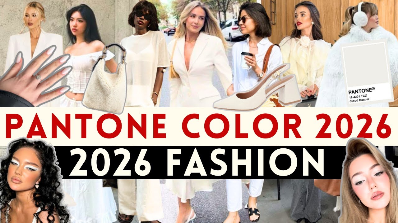 🔴THE PANTONE COLOR OF THE YEAR 2026 HAS BEEN REVEALED: HOW TO USE THE CLOUD DANCER IN FASHION 2026?