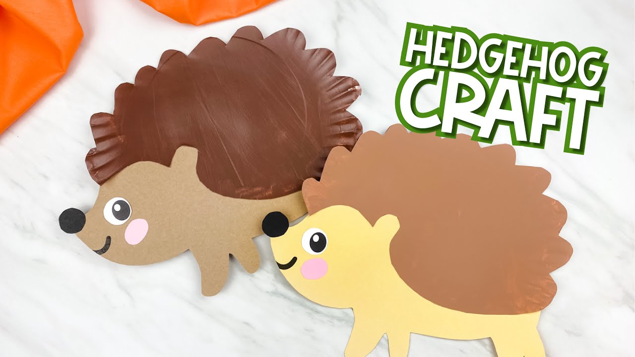 Paper Plate Hedgehog Craft