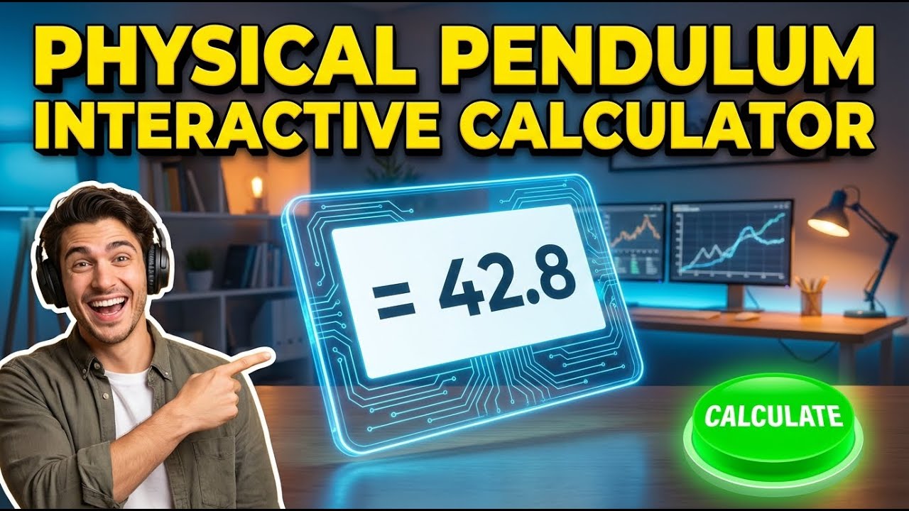 Physical Pendulum Interactive Calculator - Instructions Video