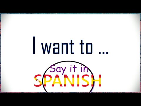 "Yo Quiero ... " with Examples in Spanish | Say it in Spanish