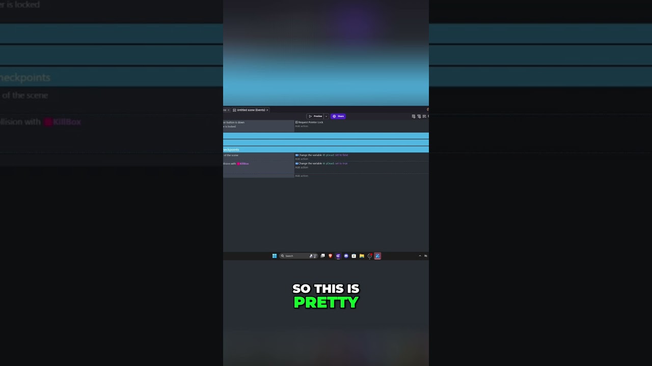 Player Death & Scene Restart Logic in GDevelop! #tutorial #gamedev #gdevelop #gdevelop5