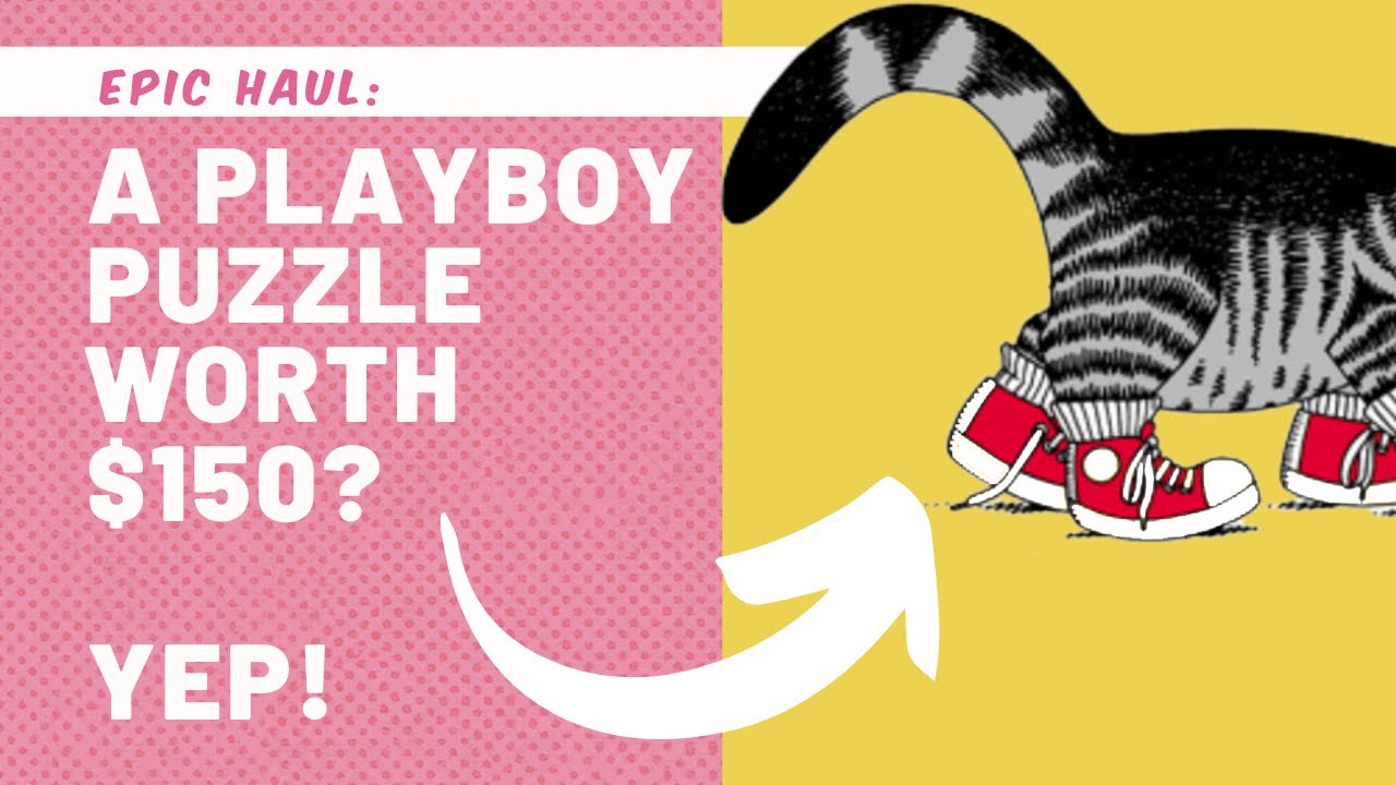 Vintage Thrifting: Is this 1980s Playboy Puzzle worth $150?  Short answer, YEP!