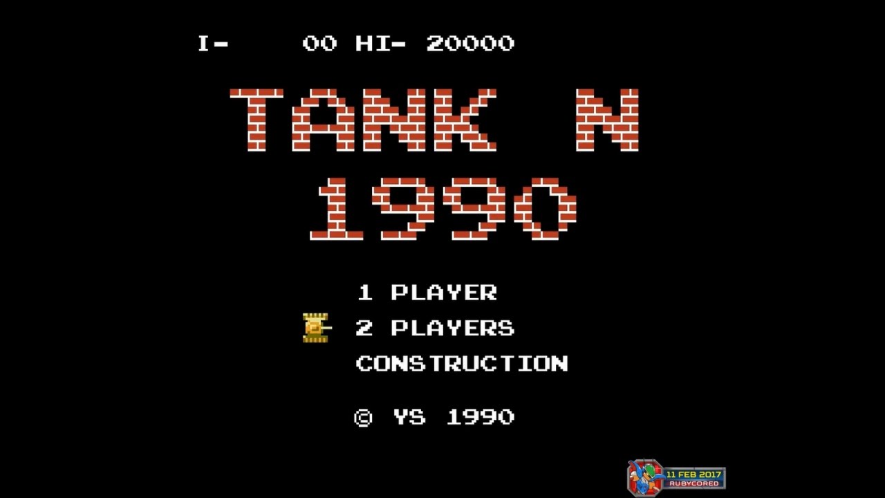 Tank 1990 (1990, NES; Battle City) - Mode N (2 Players)[1080p60]