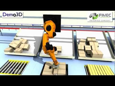 Demo3D FIMEC Technologies Robotic Palletizer