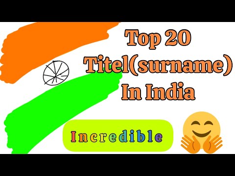 Top Indian surname/ Indian title #bharat #india