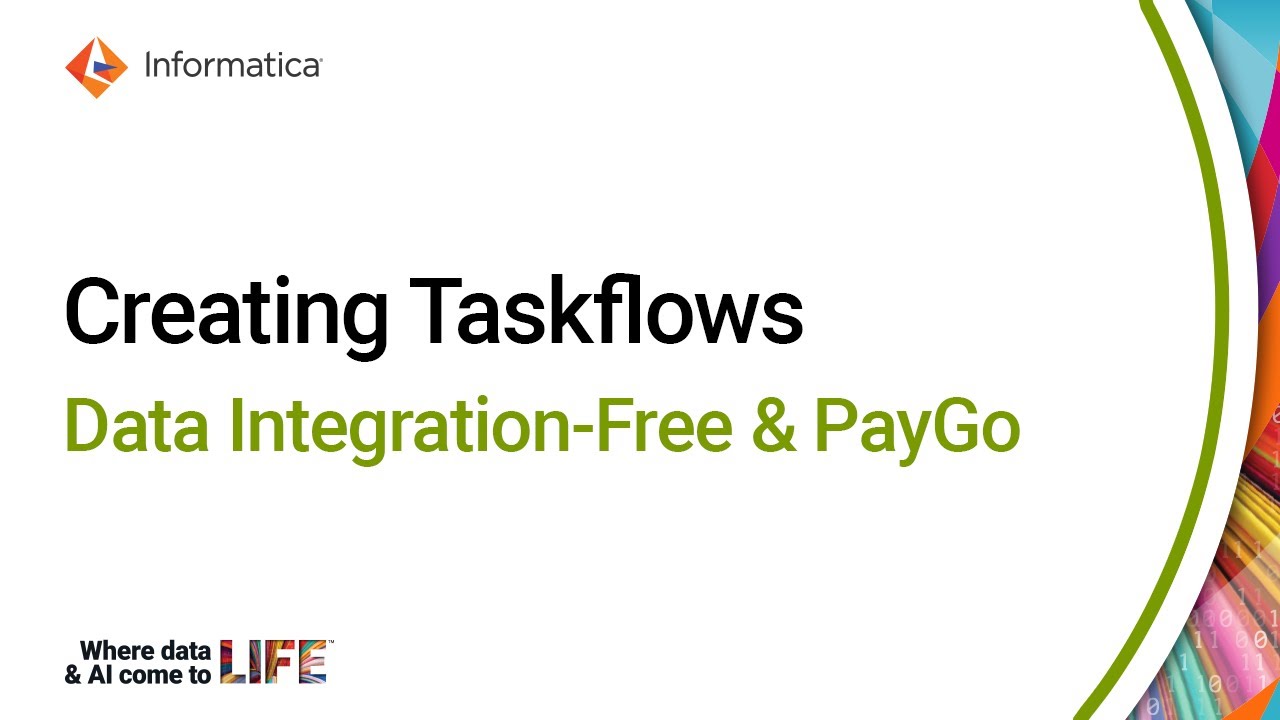 Creating Taskflows in Data Integration-Free & PayGo