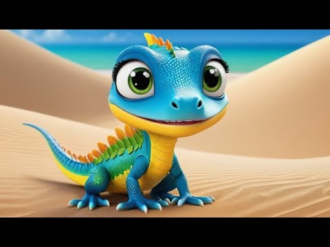Leo Lizard Crawls in Sand | Desert Crawl Song for Kids | Nursery Rhymes in English