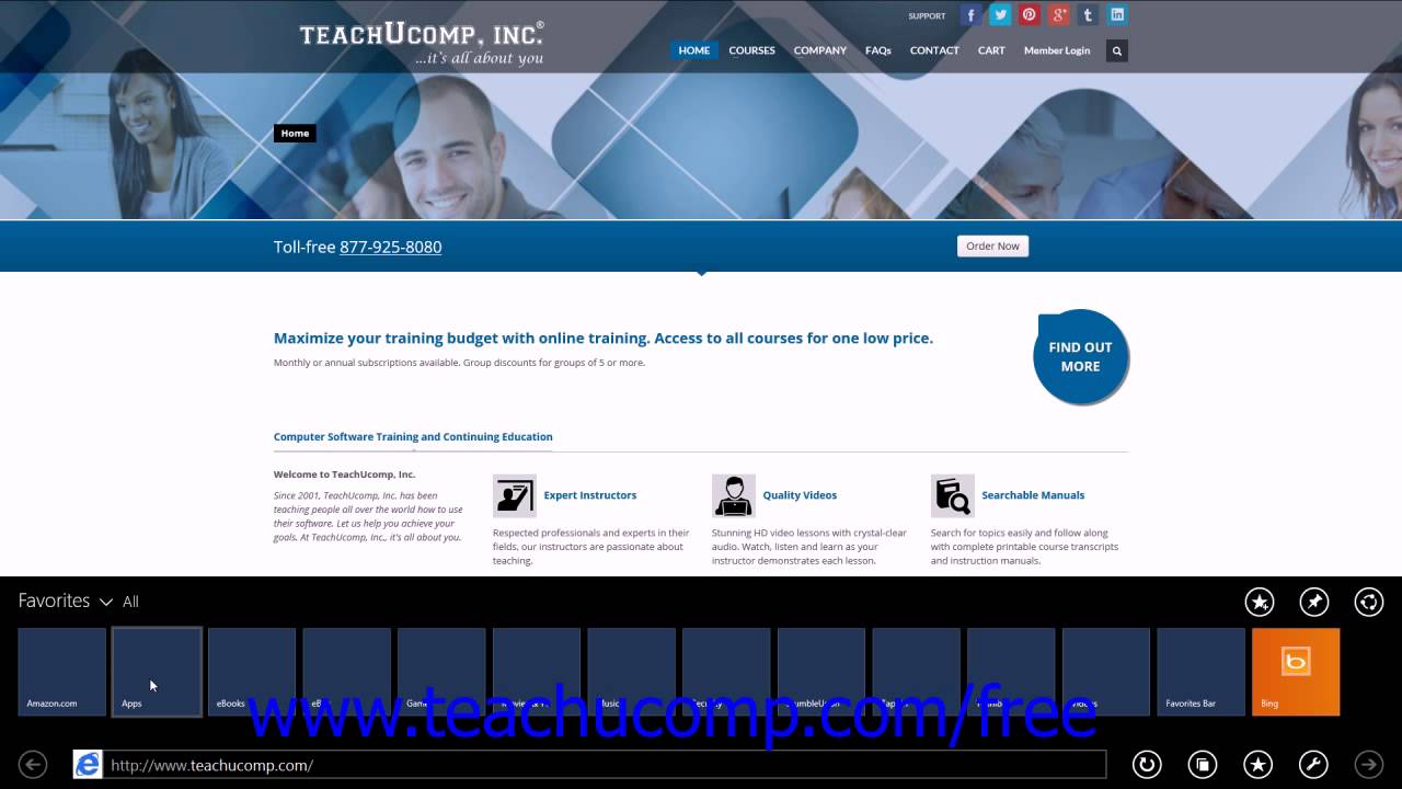 Windows 8.1 Tutorial Using the Internet Explorer 11 App Microsoft Training Lesson 9.3