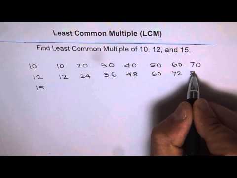 LCM of Three Numbers