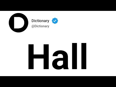 Hall Meaning In English