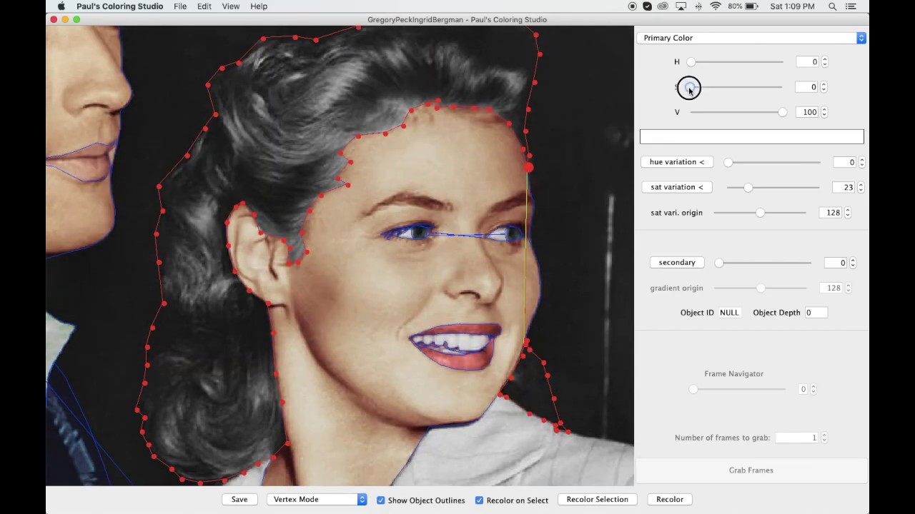 Coloring Gregory Peck and Ingrid Bergman from Spellbound (1945)