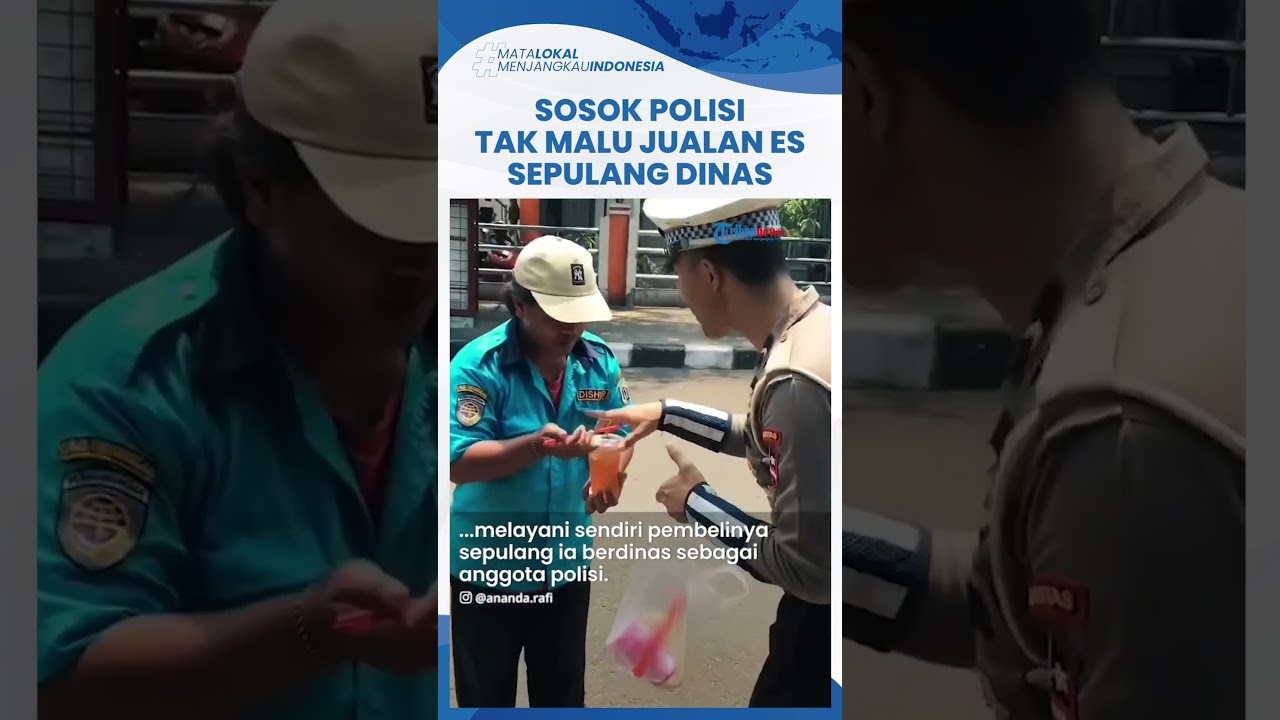 Sosok Bripda Rafi, Polisi Viral Tak Malu Jualan Es Harga Rp 5 Ribu di ...