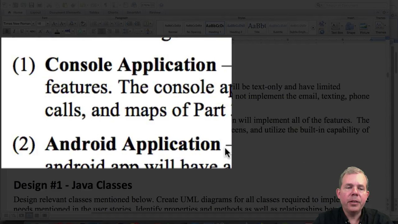 Java 2 - Contacts App Requirements