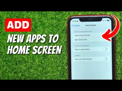 How to Add New Apps to Home Screen or App Library