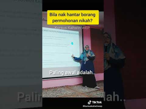 [Stylee APP] Penceramah : ustazah A'aisyah, Tajuk : prosedur permohonan nikah, kursus kahwin WEP